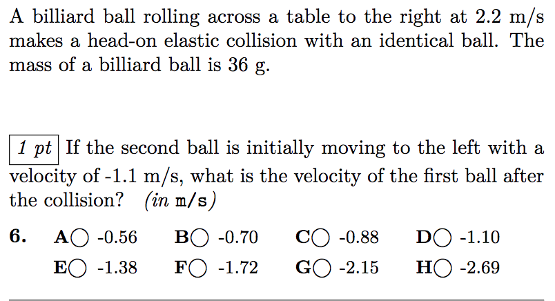 Solved A billiard ball rolling across a table to the right | Chegg.com
