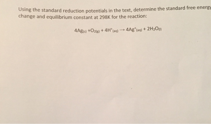 Solved Using the standard reduction potentials in the text, | Chegg.com