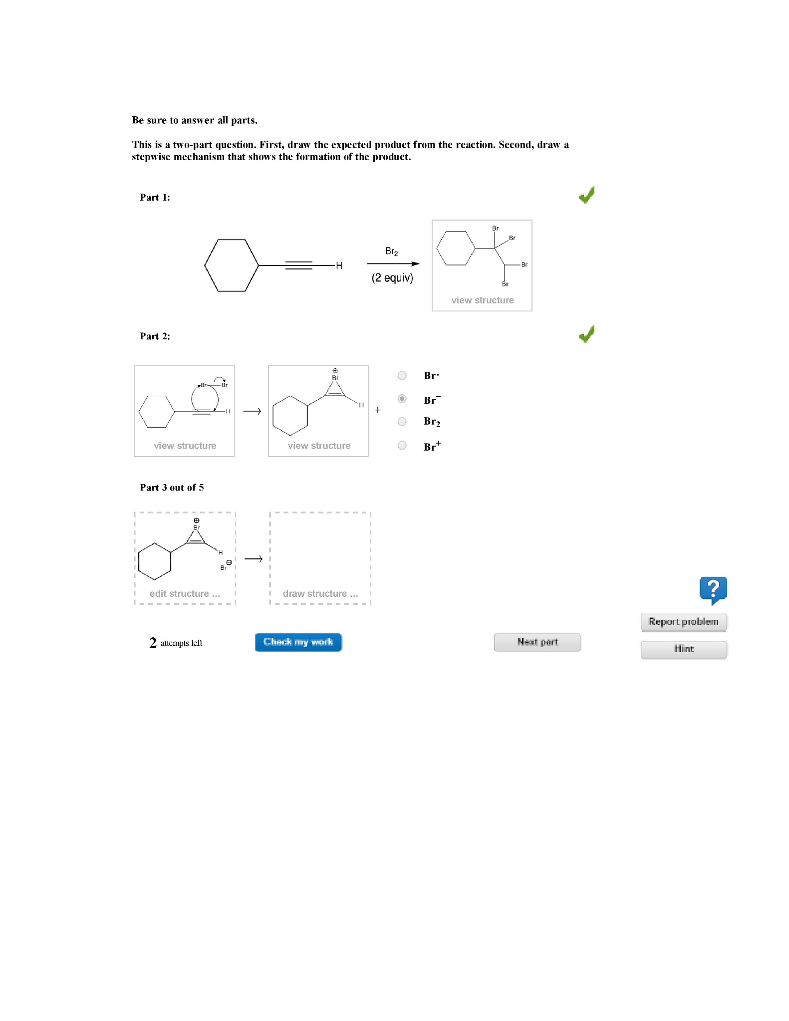 Solved Be sure to answer all parts. This is a two-part | Chegg.com