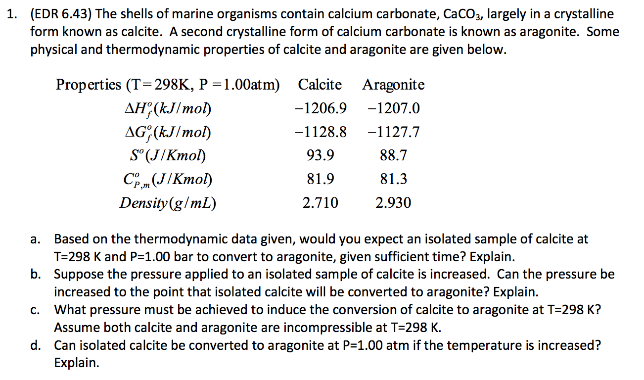 Solved The shells of marine organisms contain calcium | Chegg.com