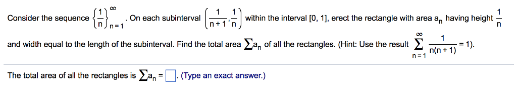 Solved 1) 00 Consider the sequence . On each subinterval__ | Chegg.com