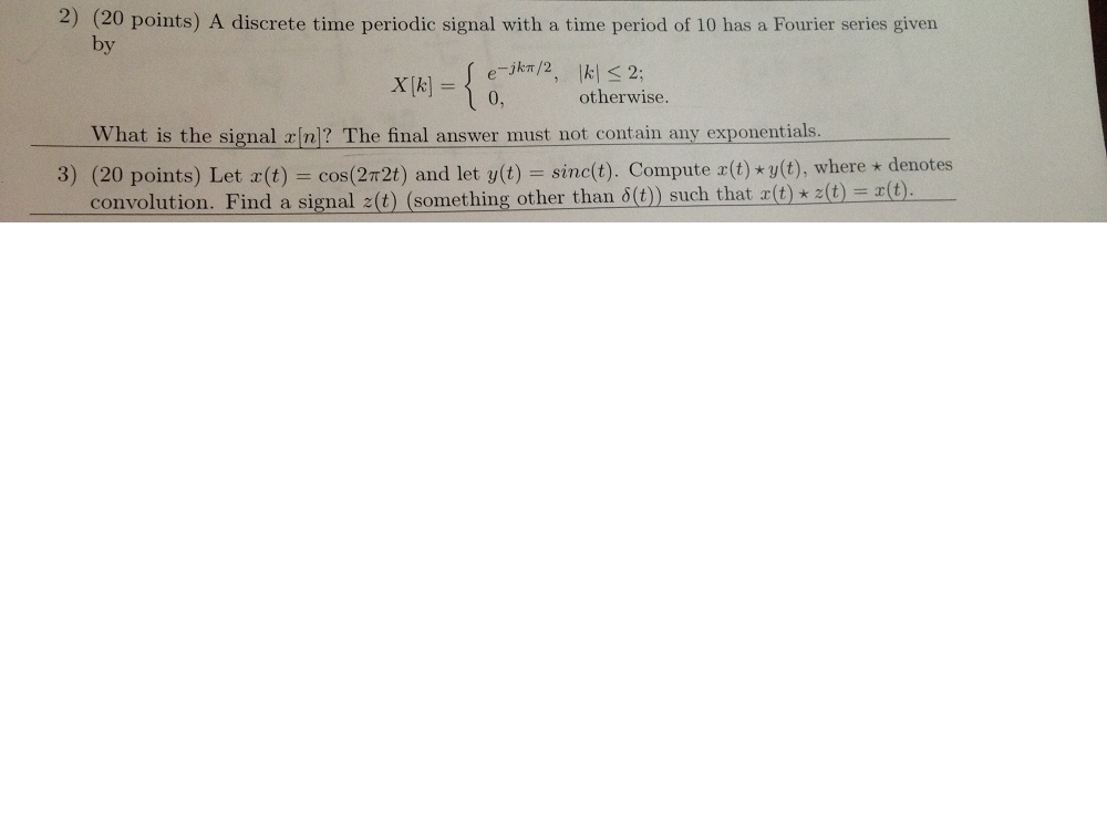 A discrete time periodic signal with a time period of | Chegg.com