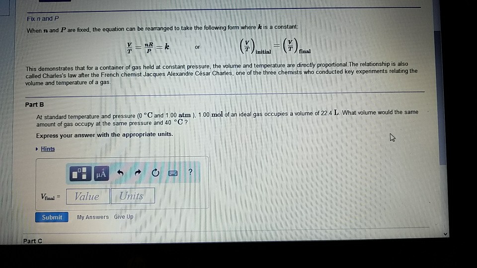Solved Fix n and P When n and P are fixed, the equation can | Chegg.com