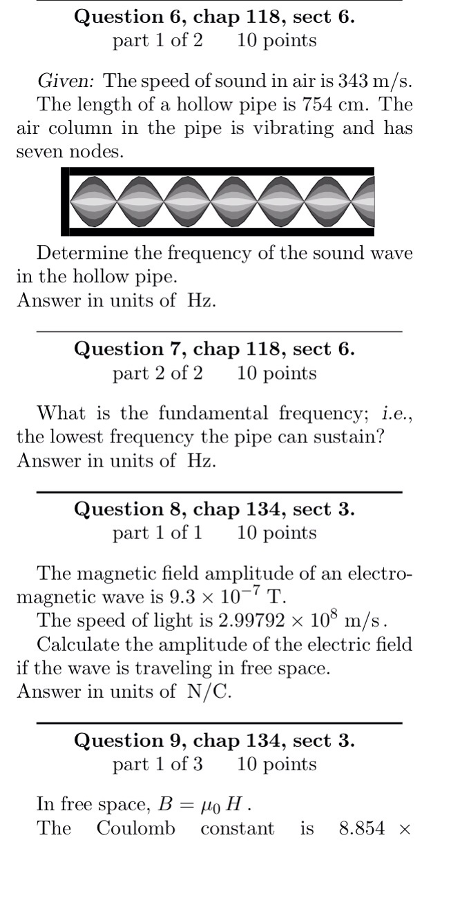 10^-12 N m^2/C^2 and the permeability of free space | Chegg.com