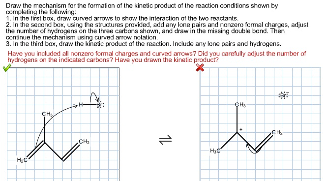 Solved Draw the mechanism for the formation of the kinetic | Chegg.com