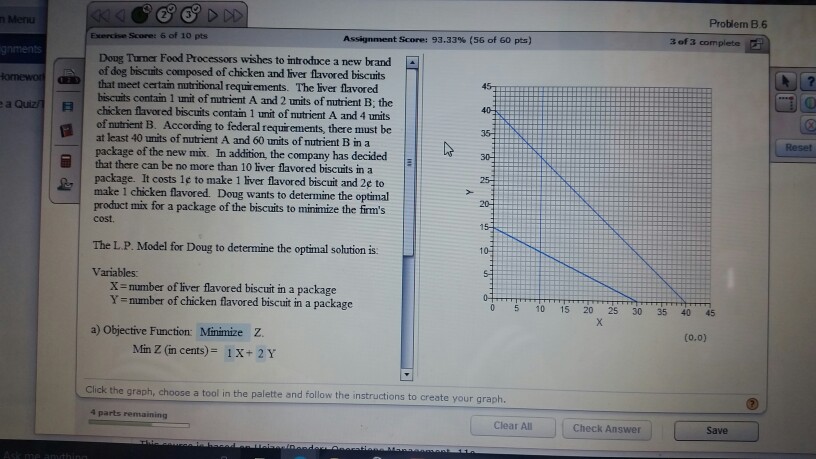 Solved Problem B.6 n Menu 3 of 3 complete Exercise Score: 6 | Chegg.com