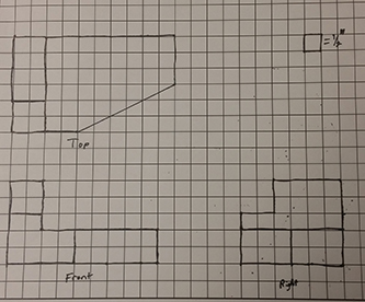 Solved Draw the isometric view of the object below, given | Chegg.com