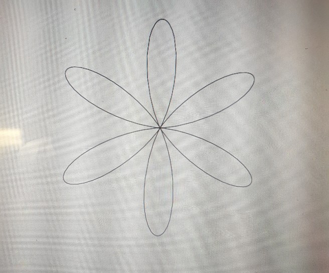 Solved find the area of one petal Of flower in the figure | Chegg.com