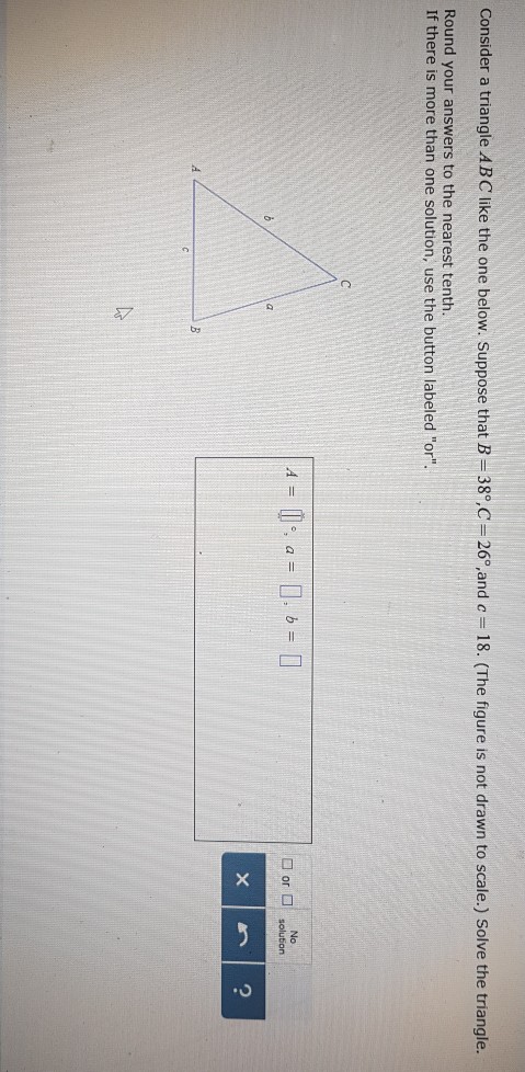 Solved Consider a triangle ABC like the one below. Suppose | Chegg.com Solved Consider a triangle ABC like the one below. Suppose | Chegg.com