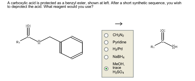 Benzyl Ester De Protection Mechanism