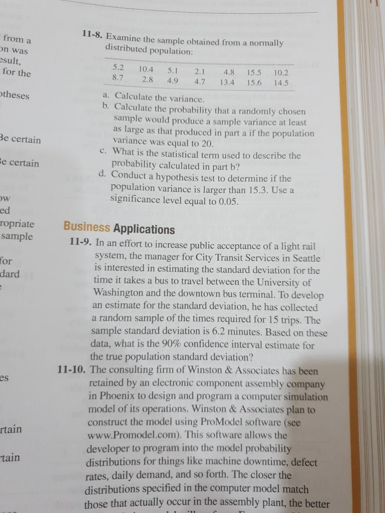 Solved 11-8. Examine the sample obtained from a normally | Chegg.com Solved 11-8. Examine the sample obtained from a normally | Chegg.com