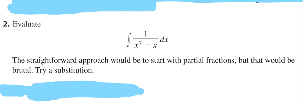 Solved The book means to do a substitution first, and then | Chegg.com