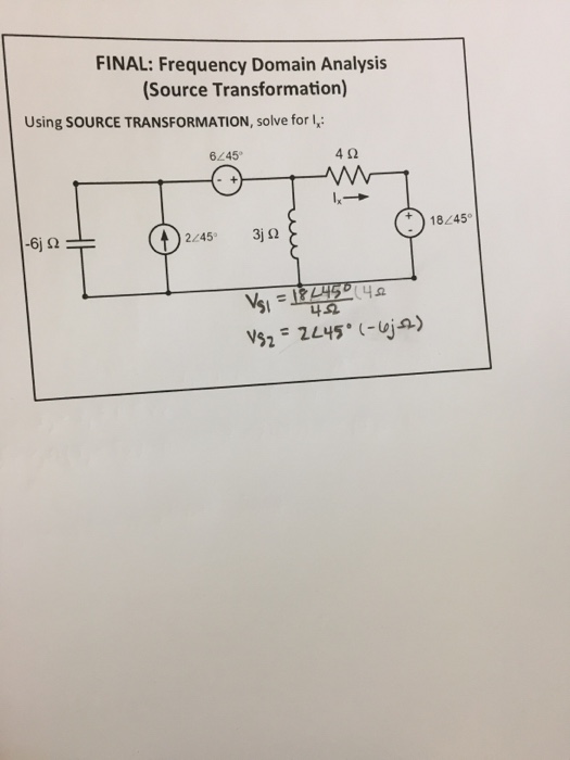 Solved Using Source Transformation, solve for I_x | Chegg.com Solved Using Source Transformation, solve for I_x | Chegg.com
