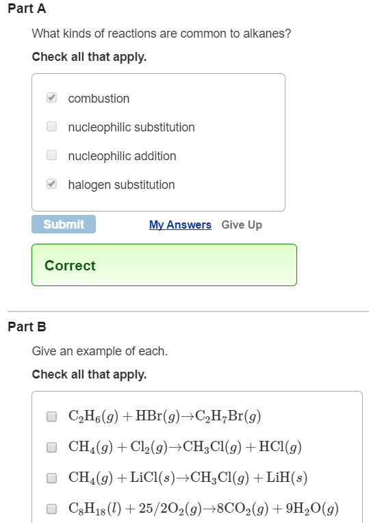 Solved Check all which correspond to examples of combustion | Chegg.com