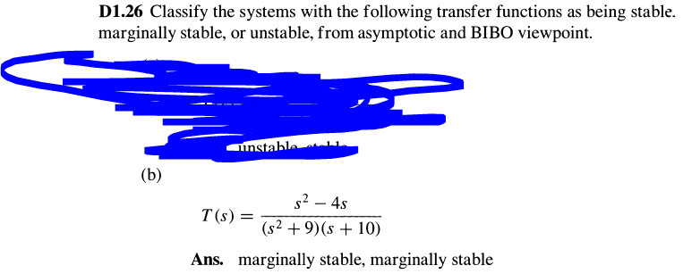 Solved Classify the systems with the following transfer | Chegg.com