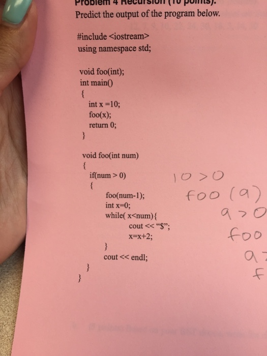 Solved Predict The Output Of The Program Below Include
