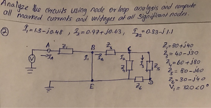 Solved Analyze the circuits using node or loop analysis and | Chegg.com