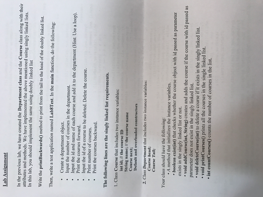 Solved Lab Assignment In the previous lab, we have created | Chegg.com