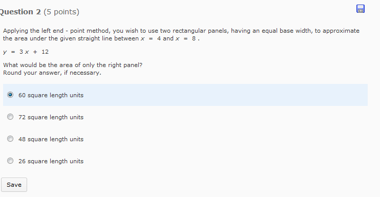 Solved Question 2 (5 points) Applying the left end - point | Chegg.com