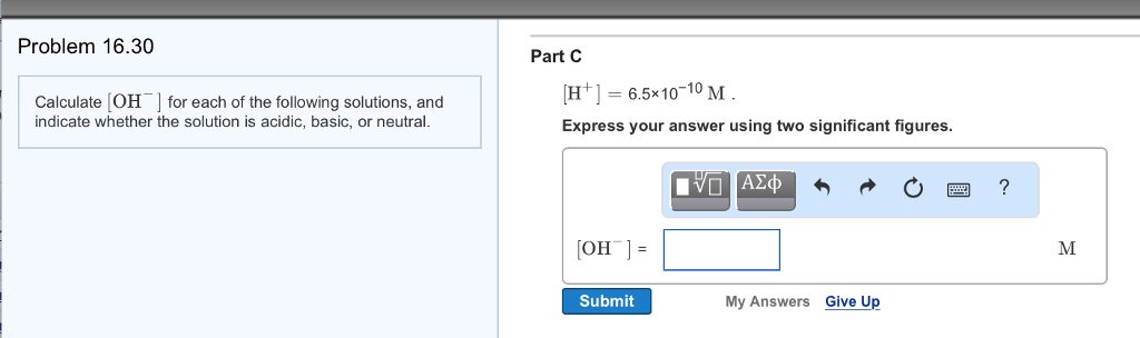 Solved Calculate [OH^-] for each of the following solutions, | Chegg.com