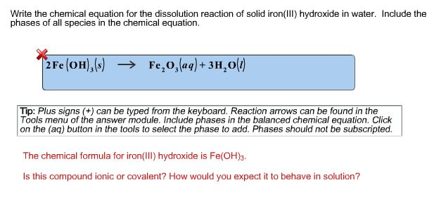 Solved: Write The Chemical Equation For The Dissolution Re... | Chegg.com