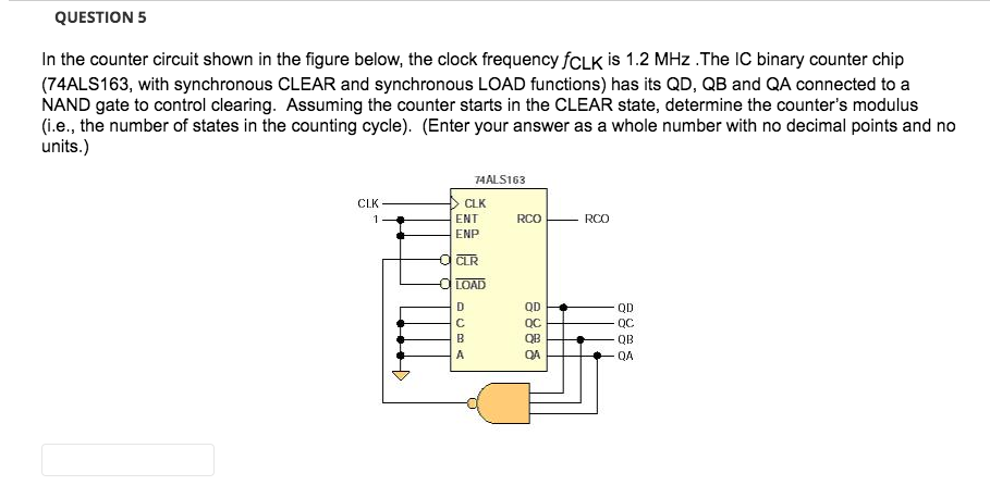 Solved QUESTION 5 In the counter circuit shown in the figure | Chegg.com