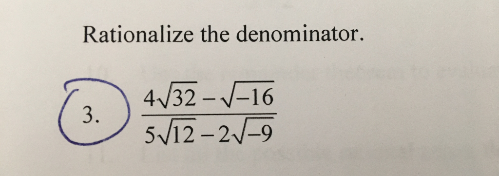 Solved Rationalize the denominator. 4 squareroot 32 - | Chegg.com
