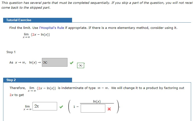 Solved come back to the skipped part Tutorial Exercise Find | Chegg.com