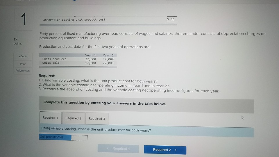 Solved Problem 6-19 Variable Costing Income Statement; | Chegg.com Solved Problem 6-19 Variable Costing Income Statement; | Chegg.com