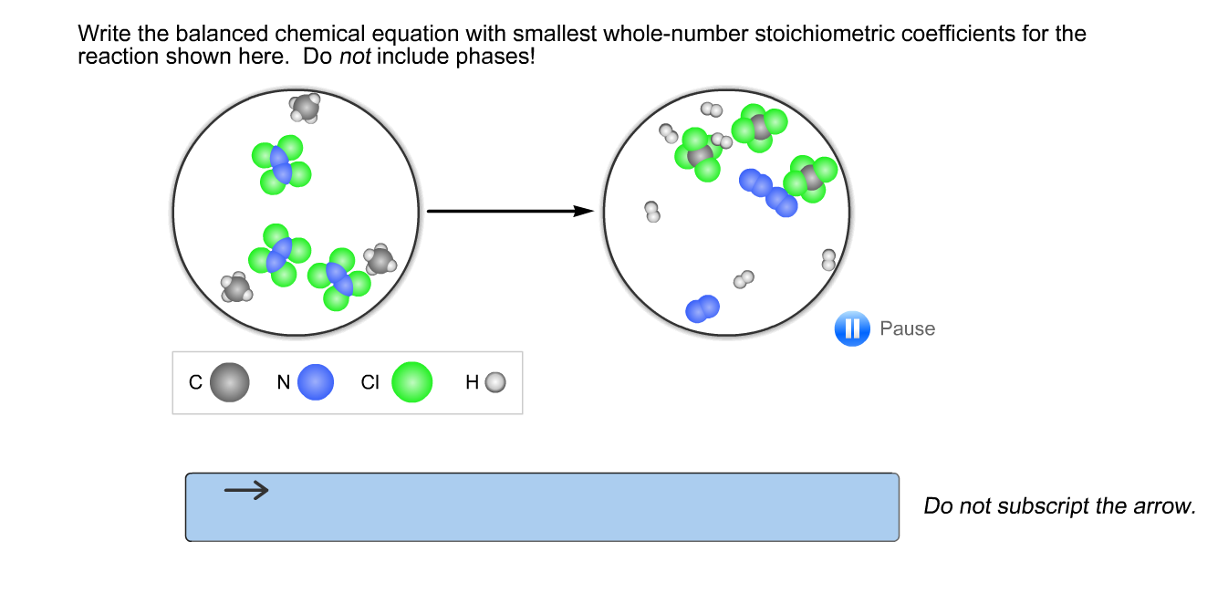 Solved Write the balanced chemical equation with smallest | Chegg.com