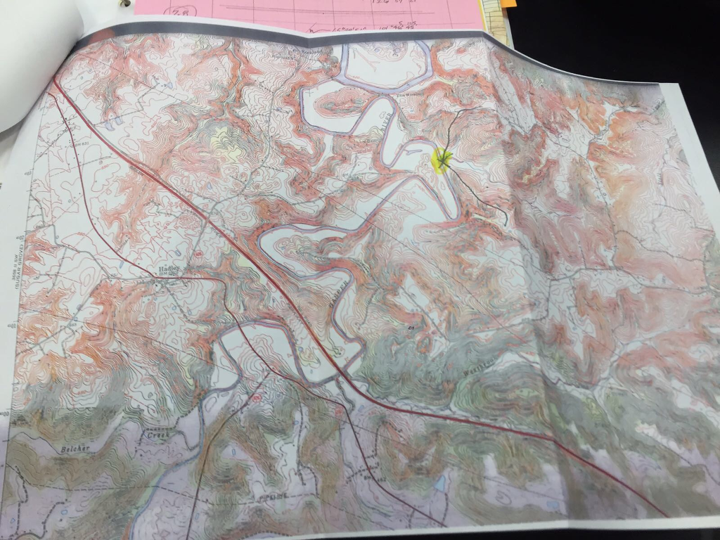 Solved delineate the upstream watershed boundary starting at | Chegg.com