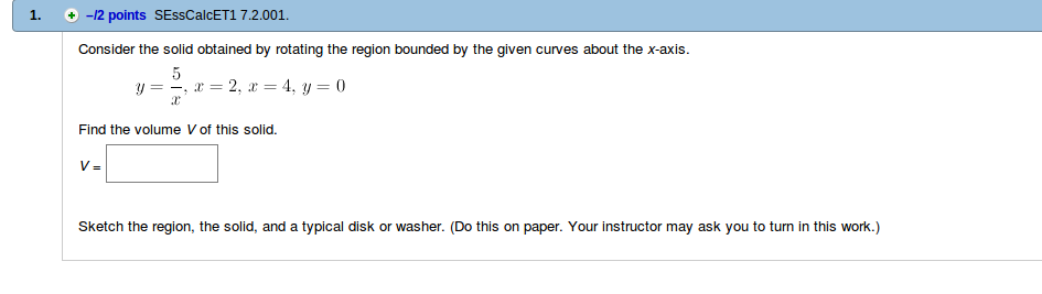 Solved Consider the solid obtained by rotating the region | Chegg.com