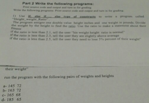 Solved Print source code and output and turn in the grading | Chegg.com