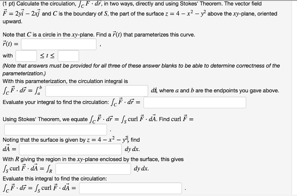 Solved . dr, in two ways, directly and using Stokes' | Chegg.com