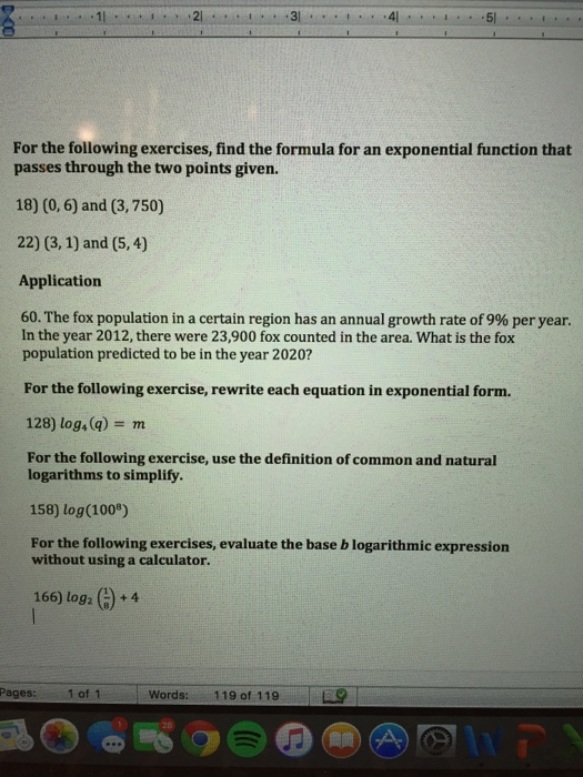 Solved I4.. For the following exercises, find the formula | Chegg.com