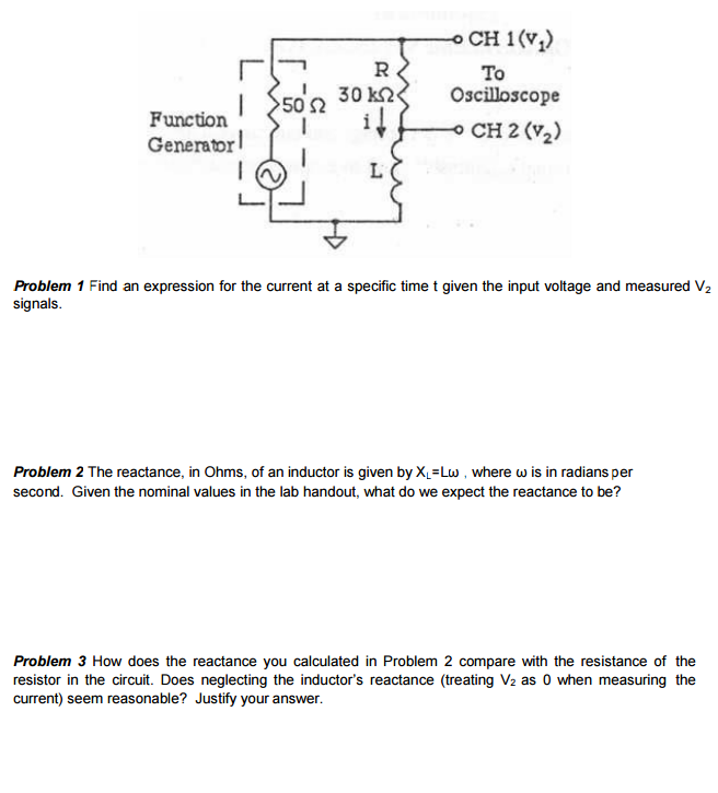 Solved Find an expression for the current at a specific time | Chegg.com