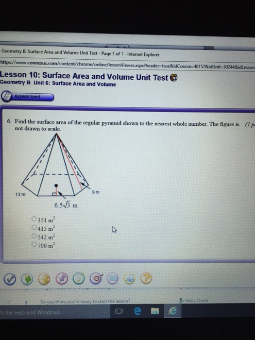 Solved 1. Find the surface area of the regular pyramid shown | Chegg.com