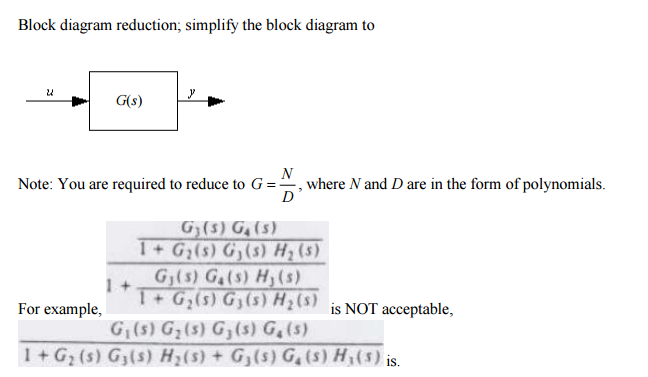 Solved Block diagram reduction, simplify the block diagram | Chegg.com