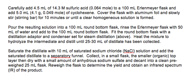 Solved This experiment will involve the conversion of | Chegg.com