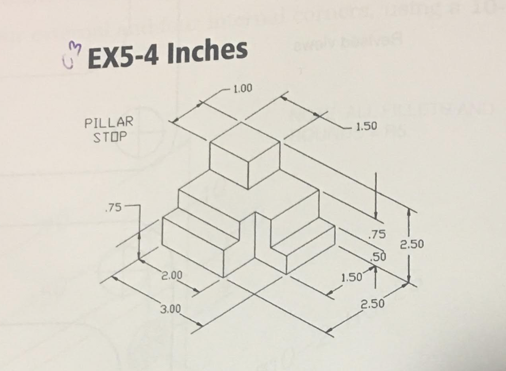 Solved Draw a front, top, and side orthographic view using | Chegg.com
