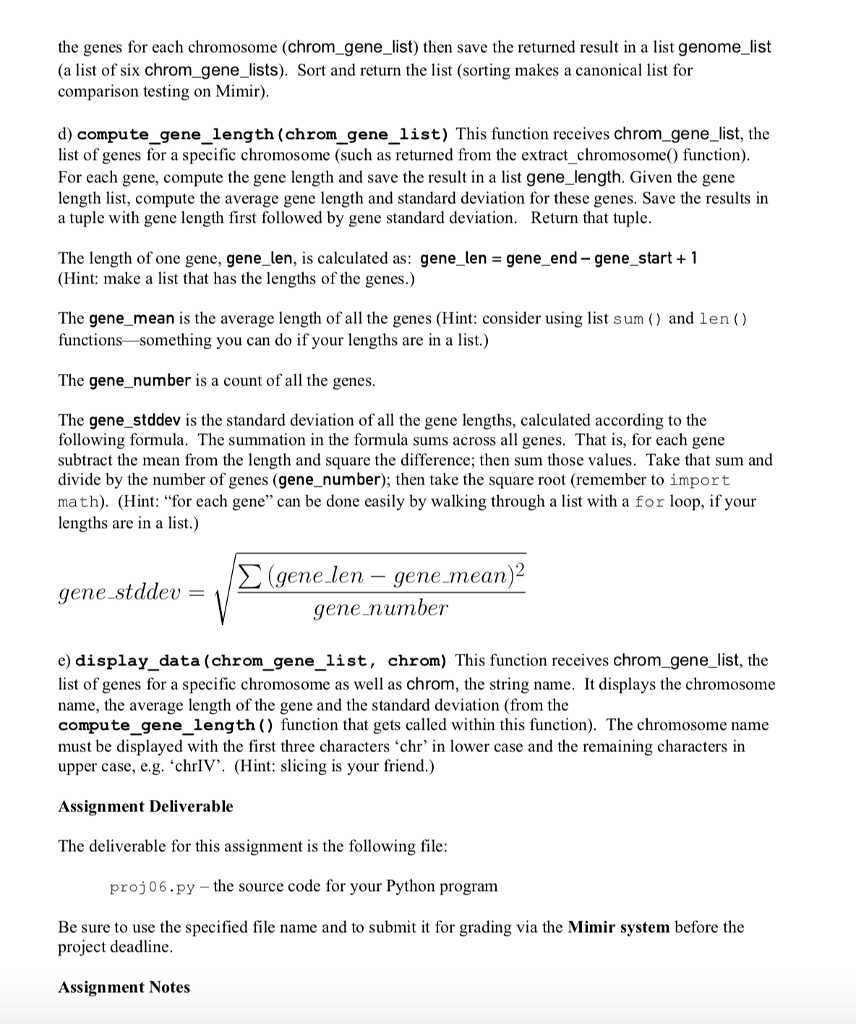 CSE 231 Spring 2018 Programming Project 06 Edit 2/21: | Chegg.com