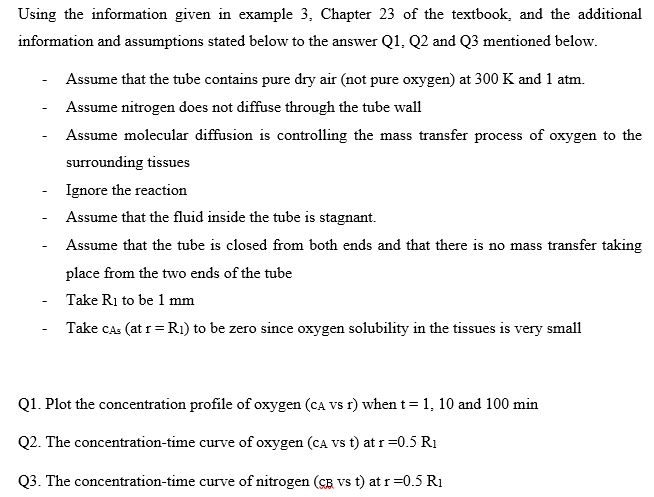 Solved Using the information given in example 3, Chapter 23 | Chegg.com