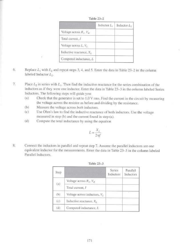 Solved Inductive Reactance Name Date Class READING Text, | Chegg.com