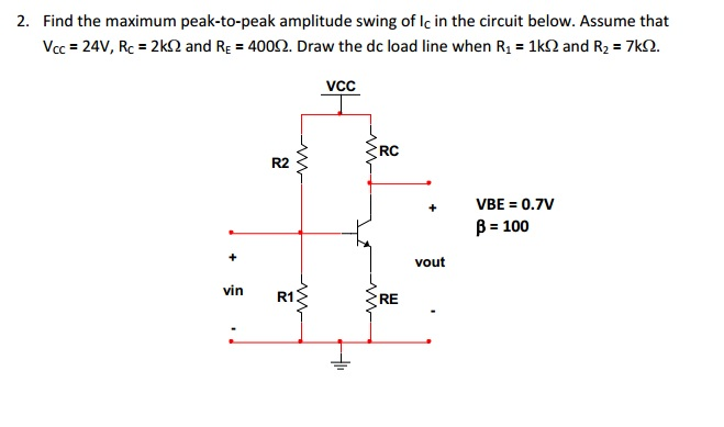 Solved Find the maximum peak-to-peak amplitude swing of lc | Chegg.com