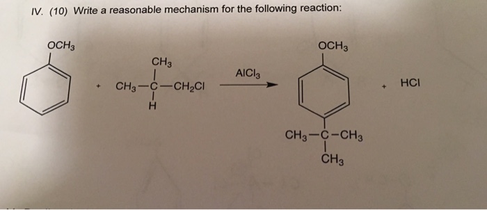 Solved Write a reasonable mechanism for the following | Chegg.com