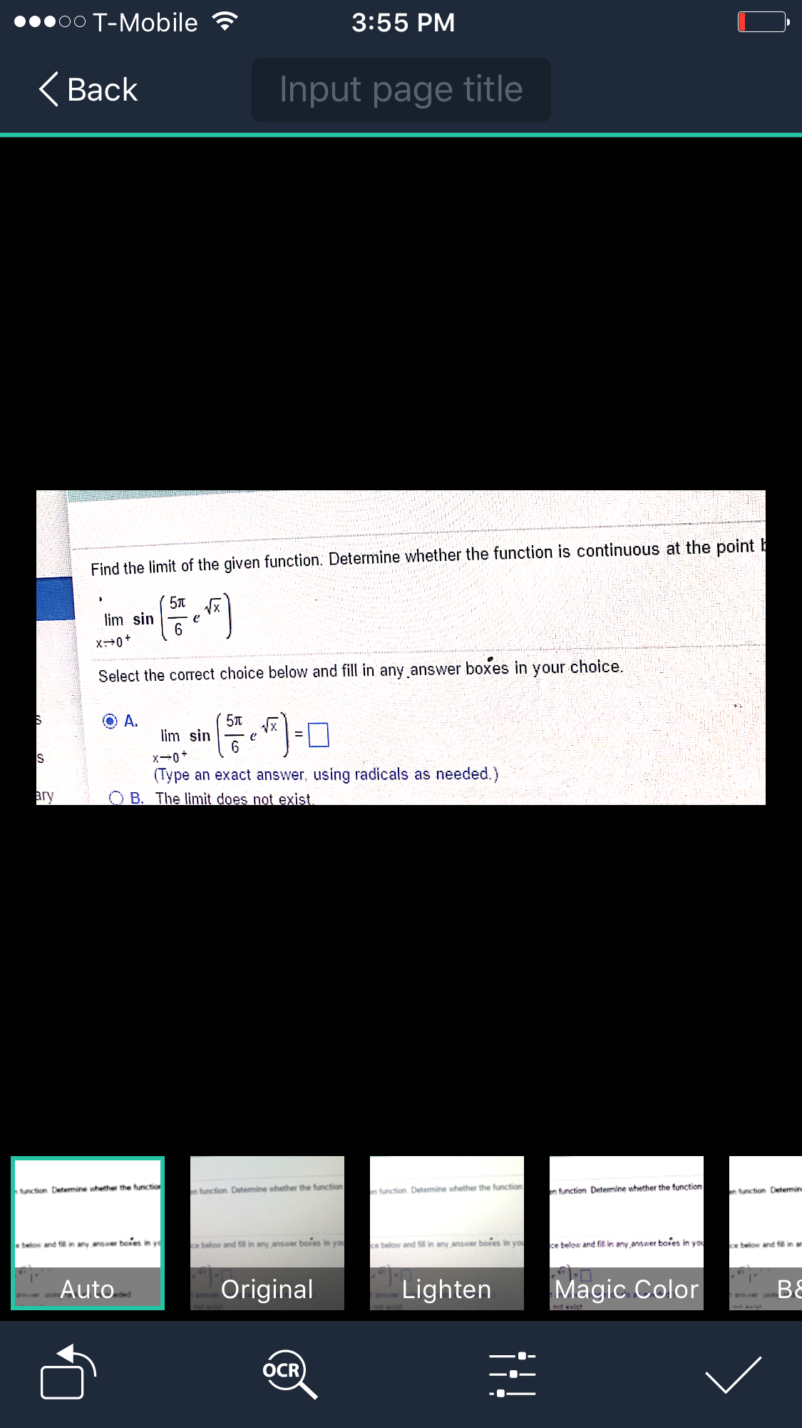 Solved Find the limit of the given function. Determine | Chegg.com
