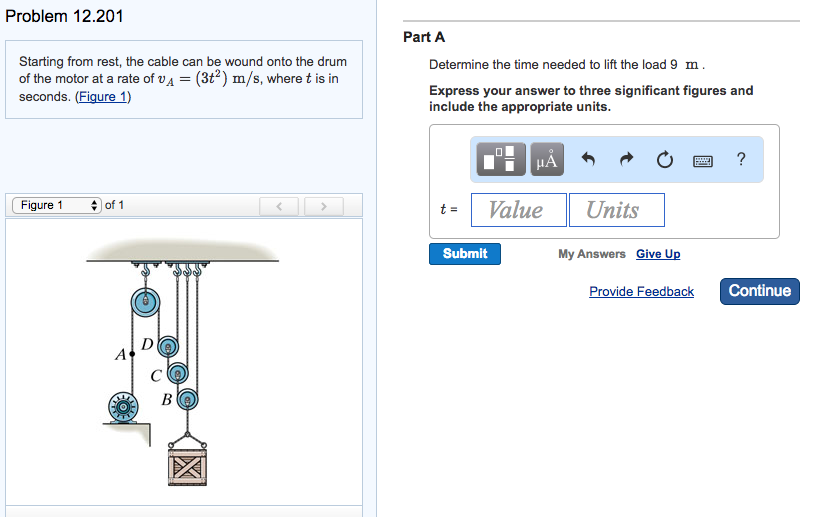 Solved Starting from rest, the cable can be wound onto the | Chegg.com