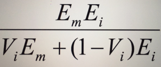 Solved The equation is from the Reuss Modulus/Stiffness | Chegg.com