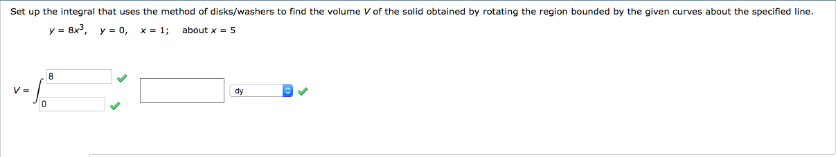 Solved Set up the integral that uses the method of | Chegg.com