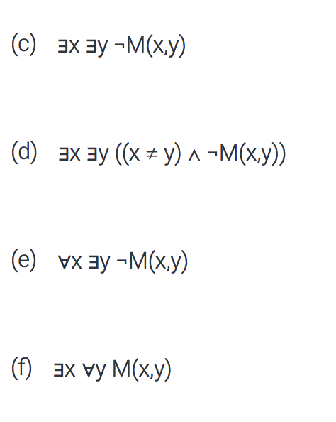 Solved The Domain Of Discourse For This Problem Is A Group 4792